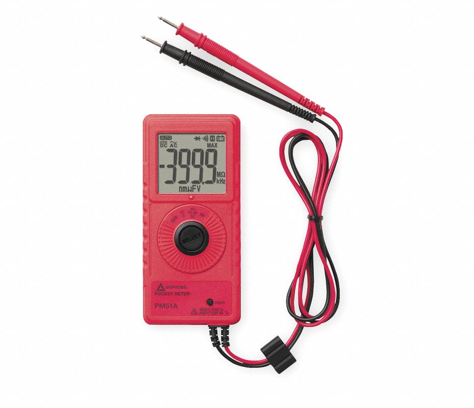 AMPROBE Multímetro Digital 600V 10A 4000 conteos - 3BDM5 | PM51A ...
