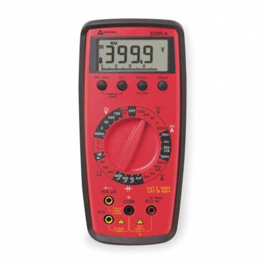 AMPROBE, CAT II 1000V/CAT III 600V, Avg, Digital Multimeter - 1WKP3 ...