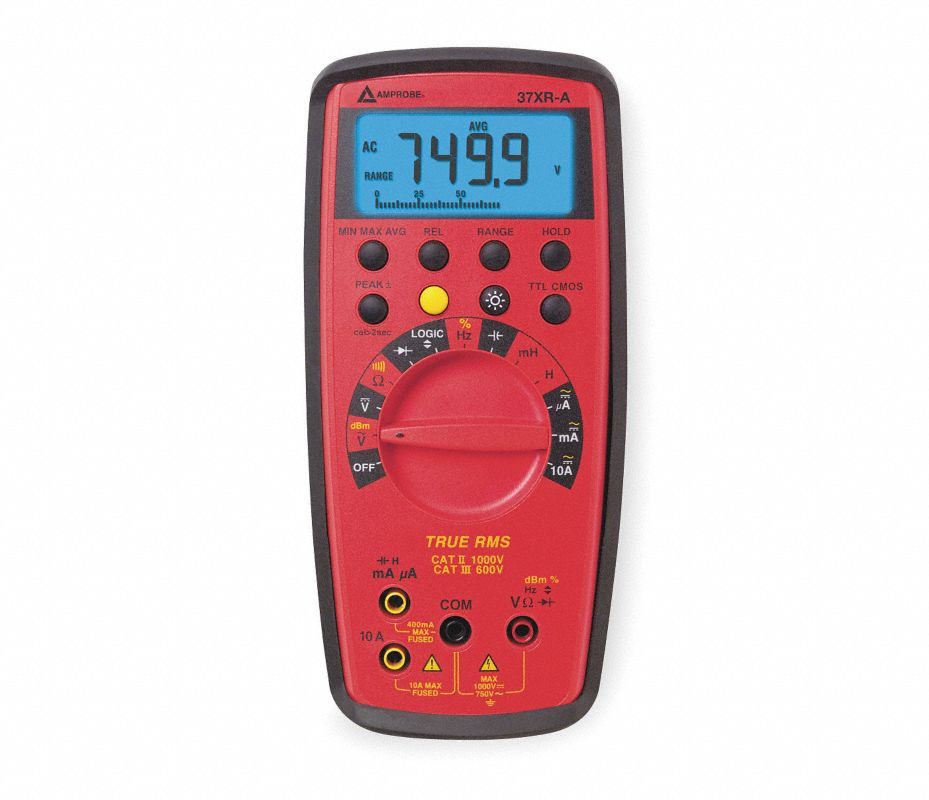 AMPROBE Multímetro Digital 750V 10A 9999 conteos - 3BAM6 | 37XR-A ...