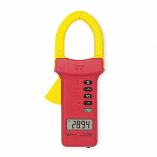 AMPROBE Digital Clamp On Ammeter, 2.0 in (51 mm) Jaw Capacity, CAT III ...