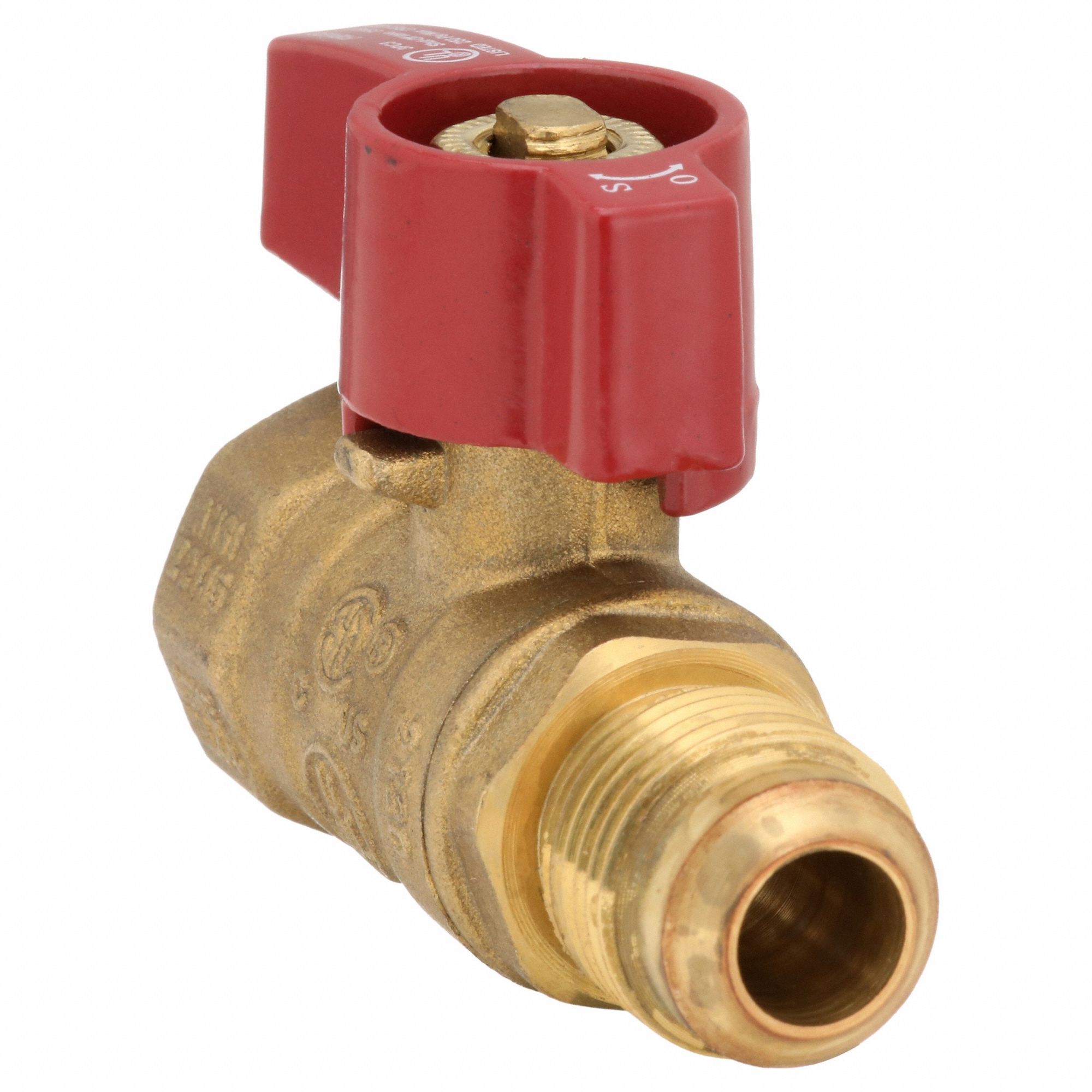 1/2 in, Brass, Manual Two-Way Ball Valve - 1WME5|G-GBV-5050F - Grainger
