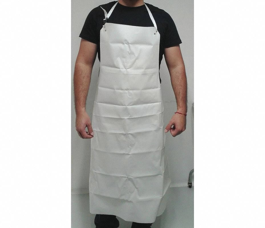 GUMA Mandil de PVC Blanco 43-5/16" - Mandiles para Taller y Trabajo ...