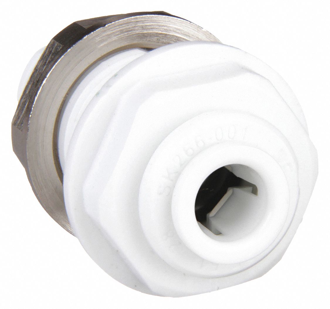 JOHN GUEST, Union, 1/4 in OD 1/4 in OD Size, Push-Fit Union Fitting ...