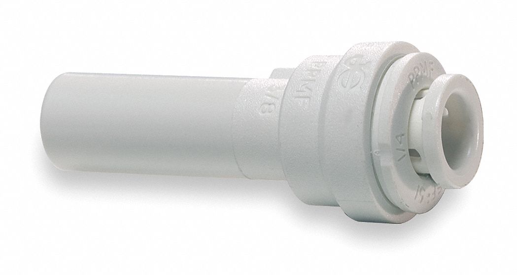 JOHN GUEST Reducer: Polypropylene, Push-to-Connect x Tube Stem, For 1/4 ...