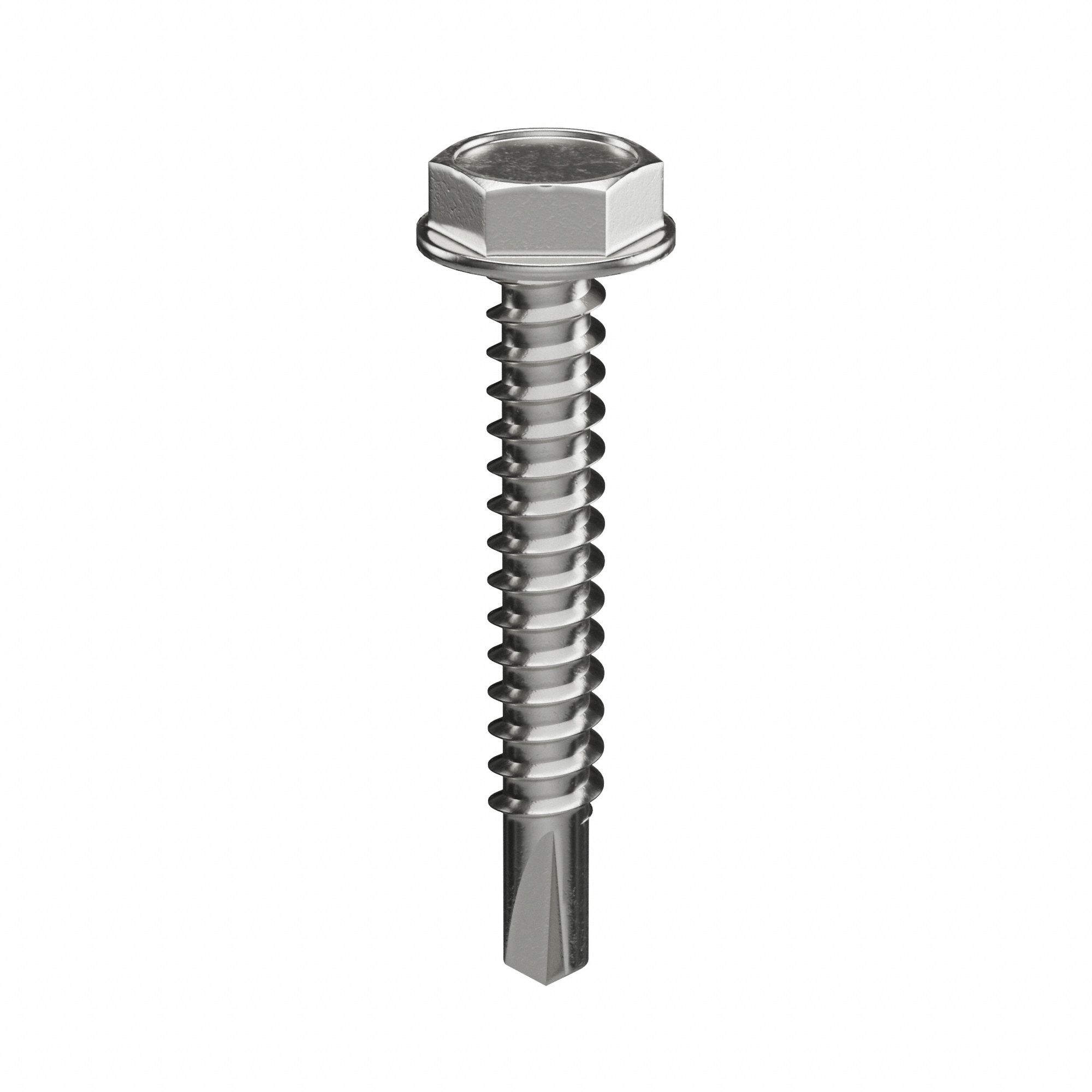 #10 Size, 1 in Lg, Self-Drilling Screw - 1WU92|U31860.019.0100 - Grainger