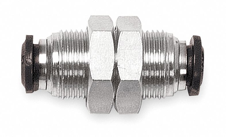 AIGNEP USA BULKHEAD UNION,6MM TUBE SZ,BRASS,PK5 - Push to Connect Tube ...