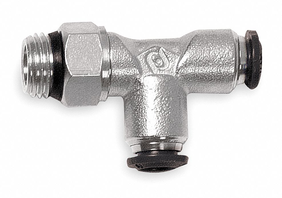 AIGNEP USA, 10 mm OD x 1/4 in Pipe x 10 mm OD Size, Nickel, Push-Fit Tee Fitting - 1WVA4|50222N ...