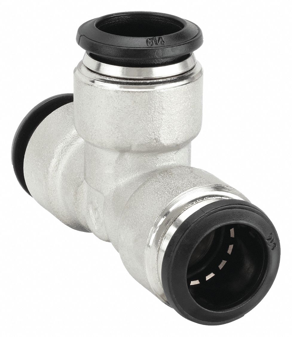 AIGNEP USA UNION TEE,BRASS,14MM TUBE SZ,PK3 - Push-Fit Tees, Wyes, and ...