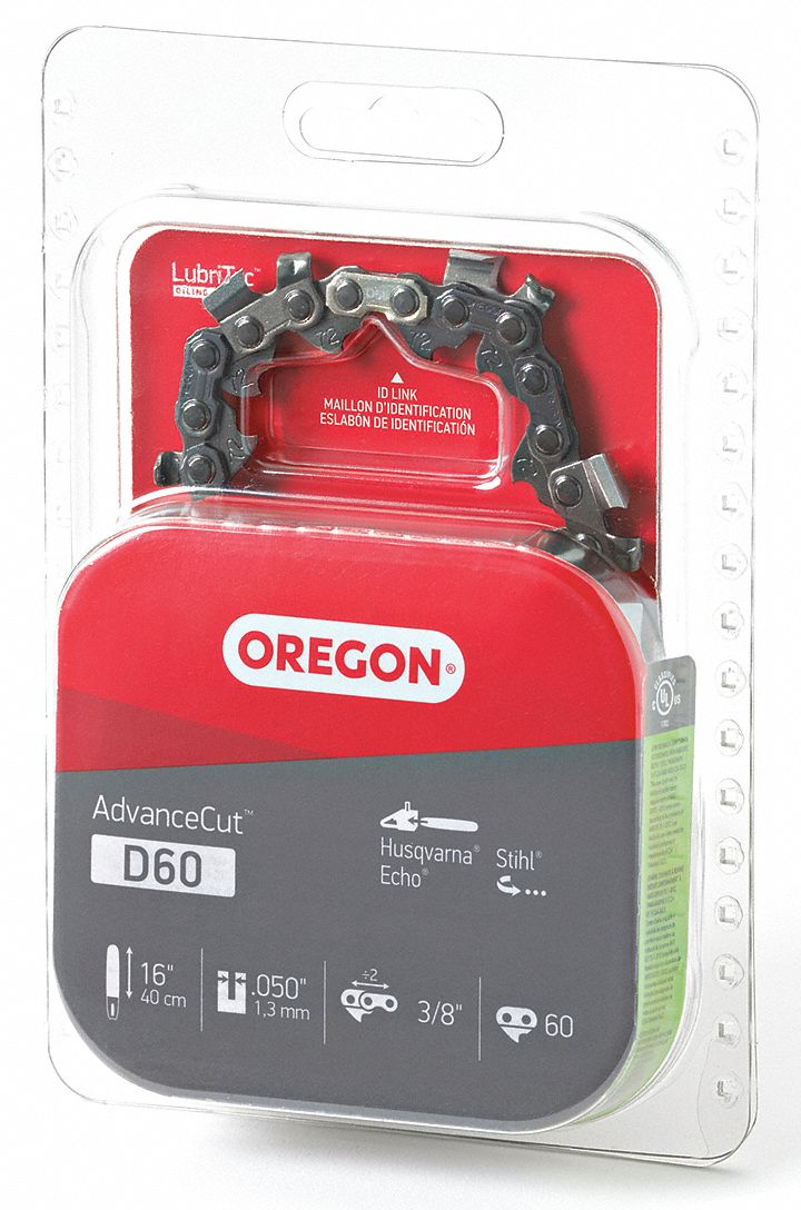 OREGON, 16 in Compatible Bar Lg, 3/8 in, Chainsaw Chain - 1WVF2|D60 ... OREGON, 16 in Compatible Bar Lg, 3/8 in, Chainsaw Chain - 1WVF2|D60 ...