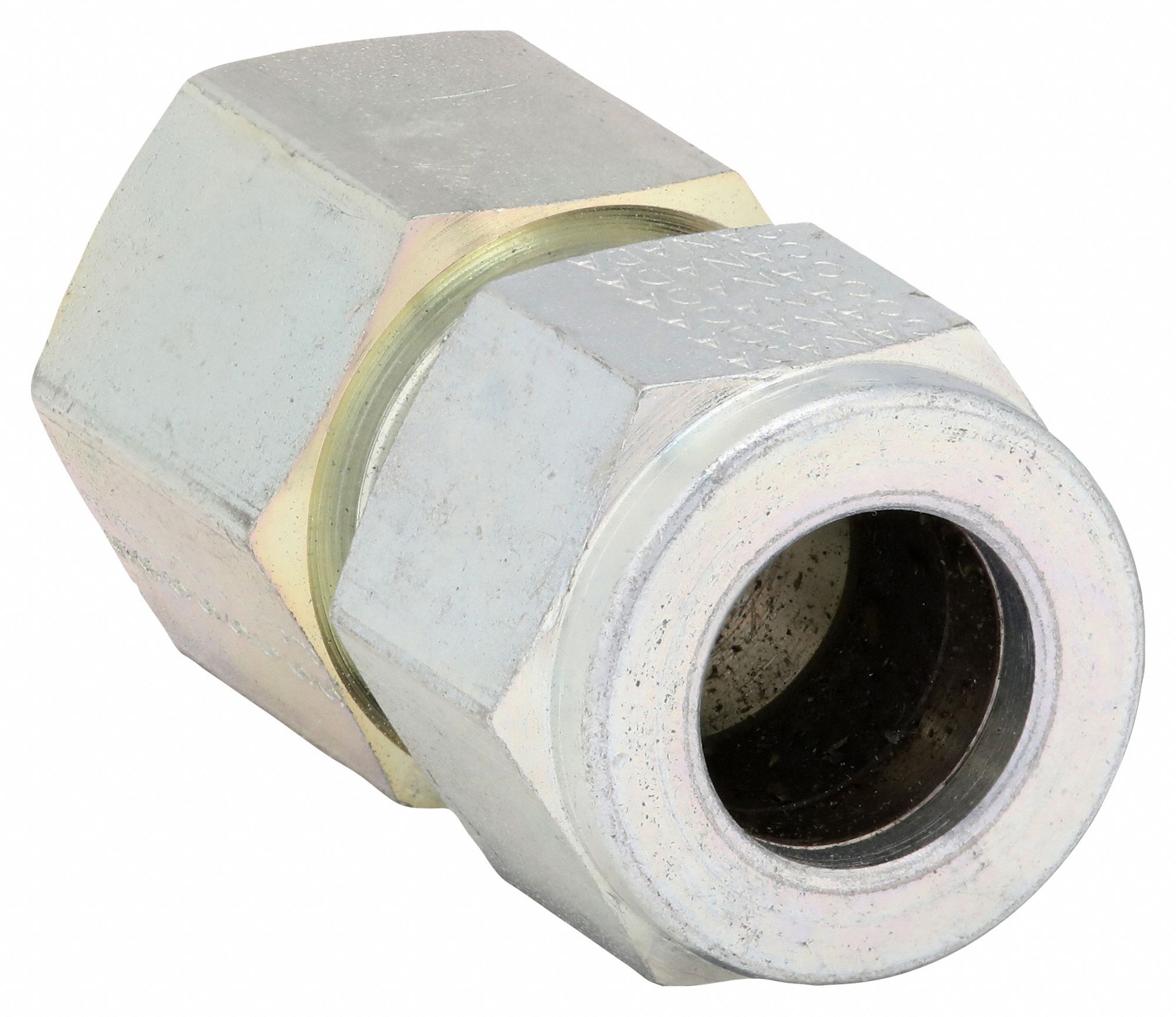 3/8 in OD x 1/4 in Pipe Size, 9/16-20 Thread Size, Compression Fitting ...