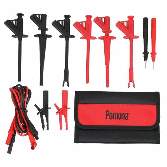 POMONA, Probe, Std Shrouded Banana Plug, Test Lead Kit - 1X953|5904-G ...