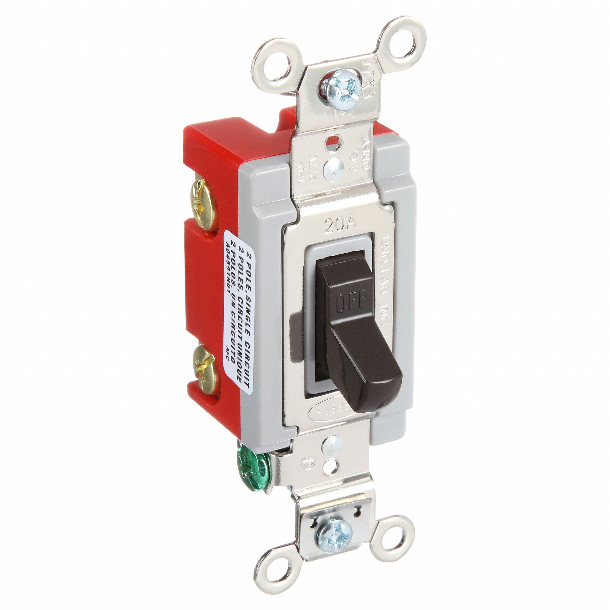 Toggle Switch, Double Pole, Wall Switch - 1X971|HBL1222 - Grainger