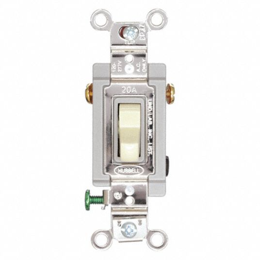 Toggle Switch, 3-Way, Wall Switch - 1X974|HBL1223I - Grainger