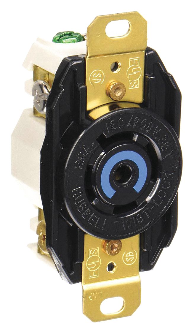 L21-20R, 20 A, Locking Receptacle - 1X980|HBL2510 - Grainger