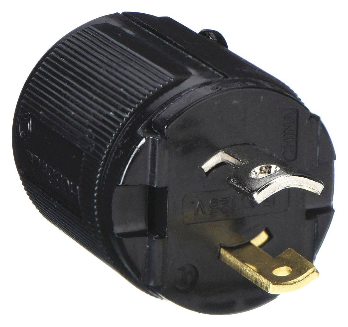 ML1-15P, 125V AC, Midget Locking Plug - 1X999|HBL7465V - Grainger