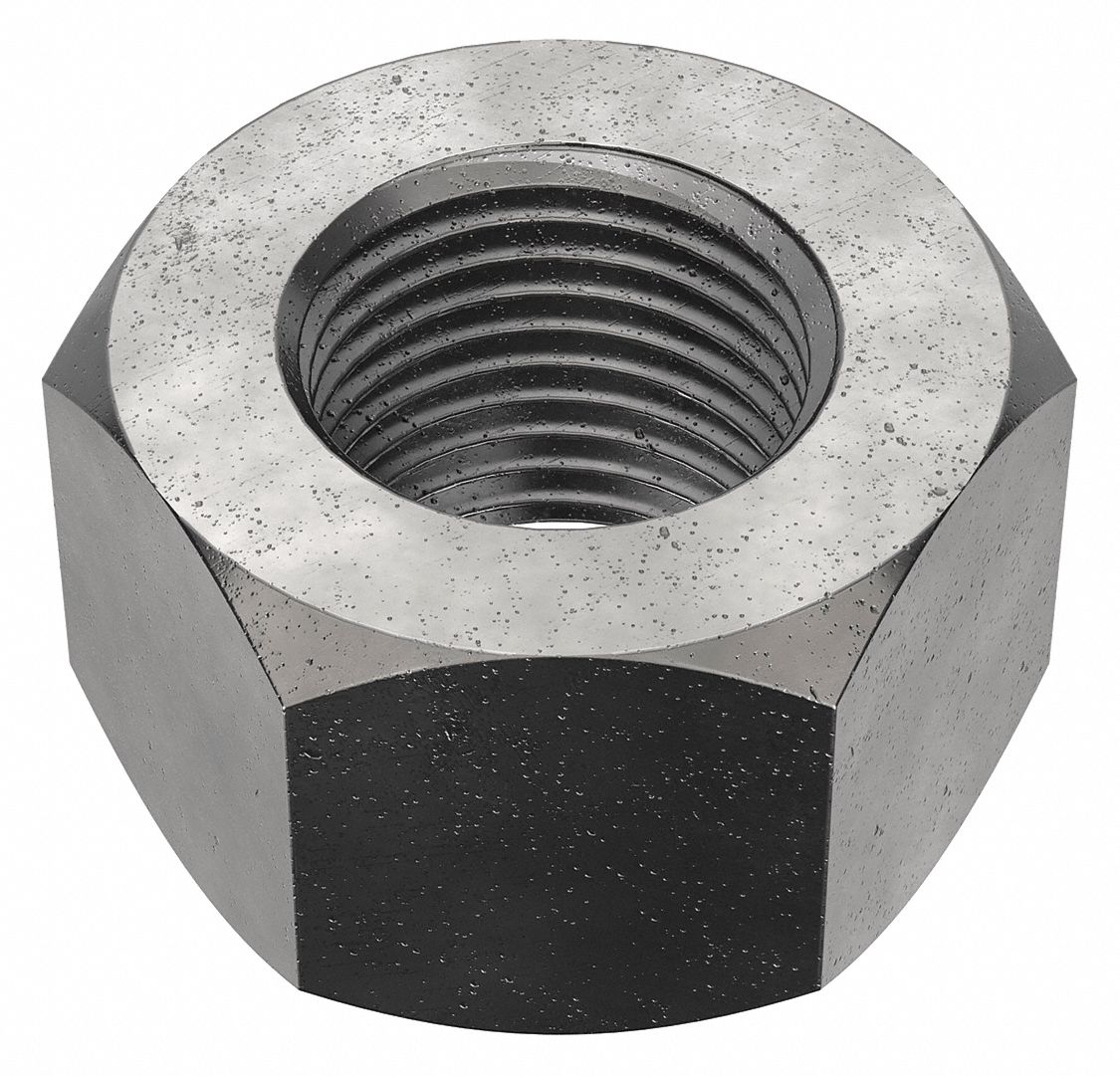 Heavy Hex, 1 3/8"-8 Thread, Hex Nut - 1XA21|HHN8I2H137-001BX - Grainger