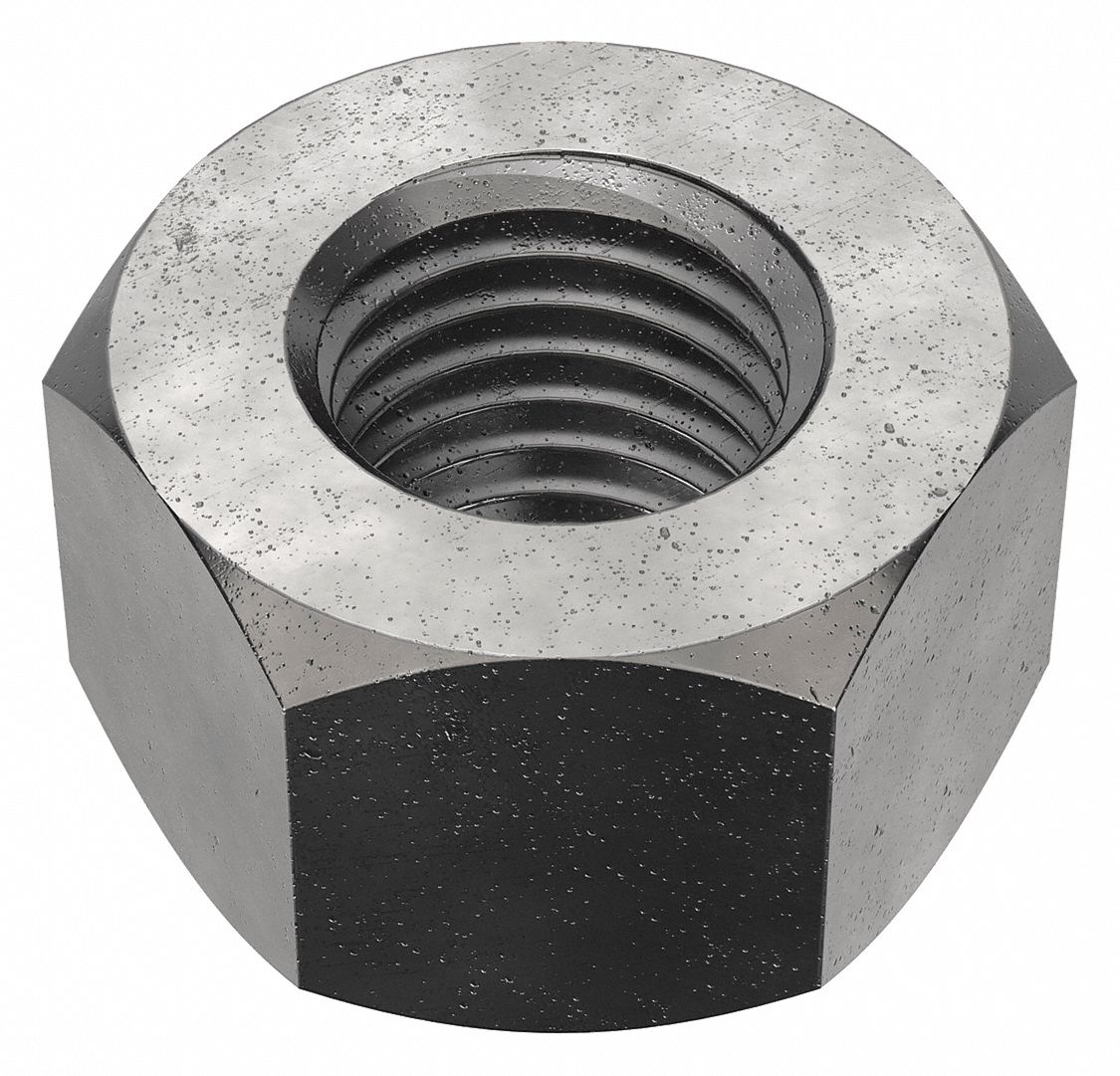Heavy Hex, 7/8"-9 Thread, Hex Nut - 1XA31|HHNIC078-010BX - Grainger