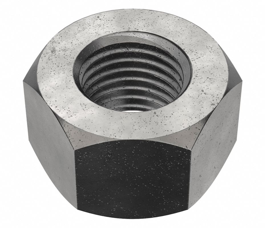 APPROVED VENDOR Tuerca Hexagonal 1-1/4"-7, Sin Acabado, Grado 2H, Acero, Derecha, ASTM A194, PK5 ...