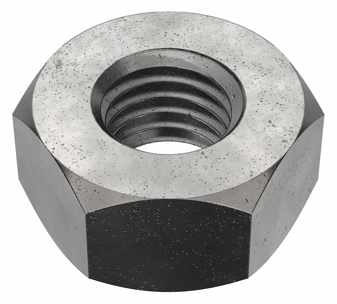 1/4"-20 Thread, 7/16 in Hex Wd, Hex Nut - 1XA71|HNI5025LH-100BX - Grainger