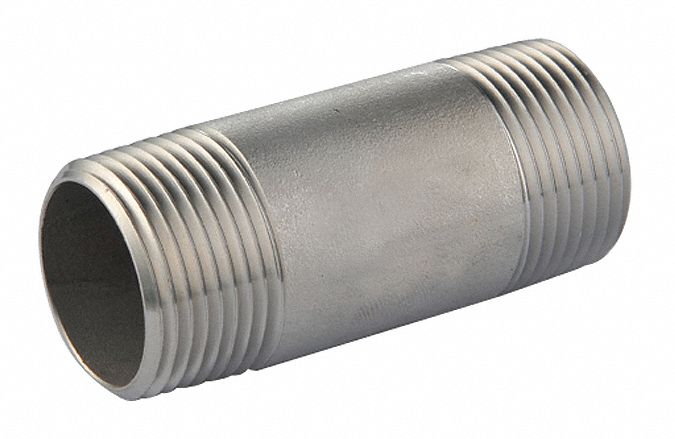 Sim Supply T4BNE12 Sim Supply Nipple: 304 Stainless Steel, 3/4 in ...