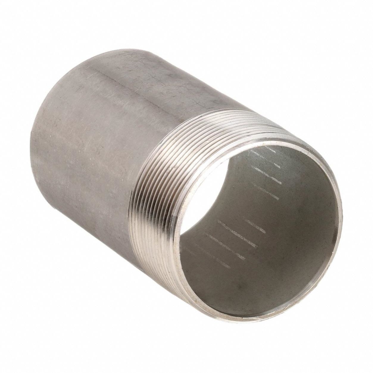304 Stainless Steel, 3/4 in Nominal Pipe Size, Nipple - 1XBK6|T4WNE3 ...