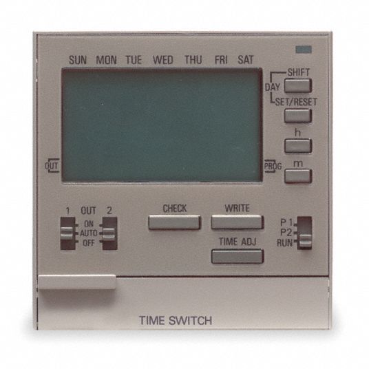 DAYTON, 7 day, 100-240V AC, Electronic Timer - 1XC72|1XC72 - Grainger