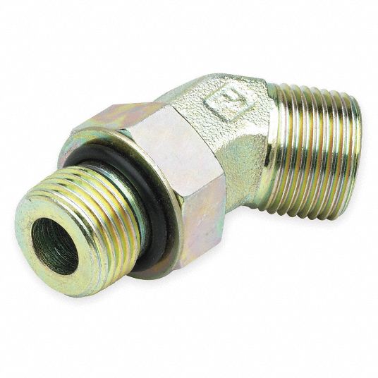 PARKER Straight Thread Elbow, 90° - 1XCU1|16 V5OLO-S - Grainger