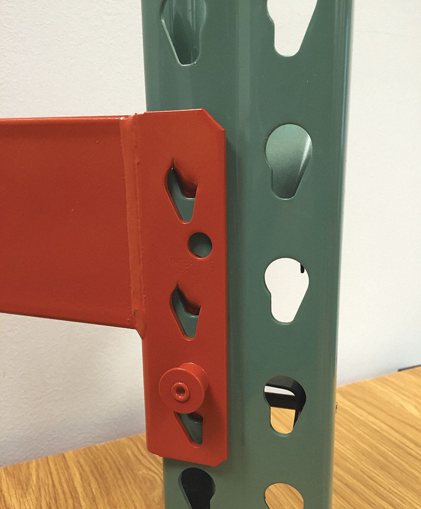 INTERLAKE Orange Steel Pallet Rack Beam 6590 lb. Load Capacity - 1XDP2 ...