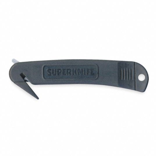 Strap/Box Cutter Knife, Carbon Steel, 5 1/2 in Overall Length - Grainger