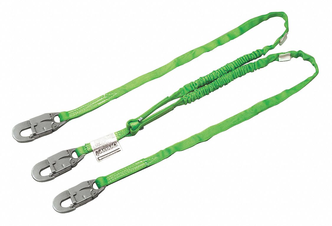 HONEYWELL MILLER, Tubular Webbing, Steel Snap Hook, Shock-Absorbing ...