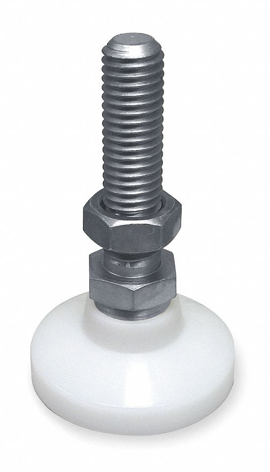 Leveling Mount, Swiveling Stud, 200 lb Load Capacity, 3 3/16 in Height ...