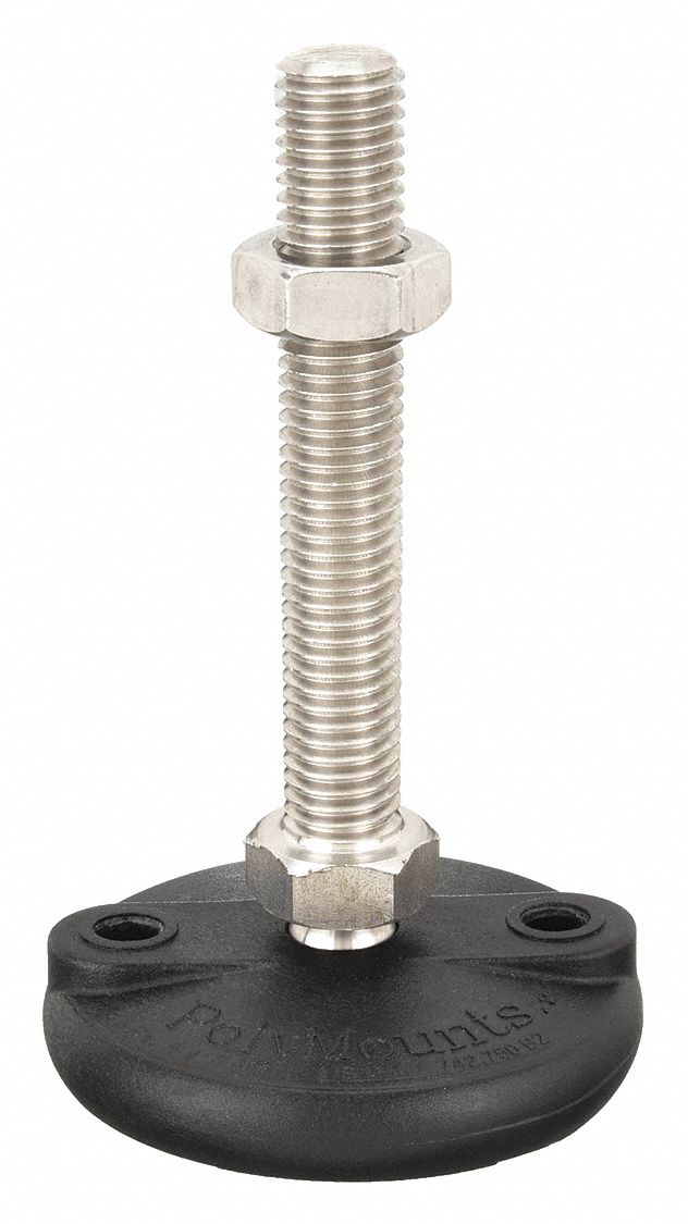 S & W, Swiveling Stud, 3/4"-10 Thread Size, Male-End Leveling Mount ...