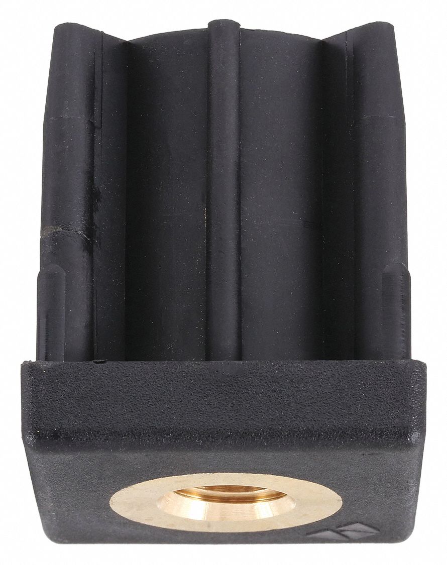 S & W, Square, Nylon, Tube End Leveling Mount - 1XEX7|TE2-3B - Grainger