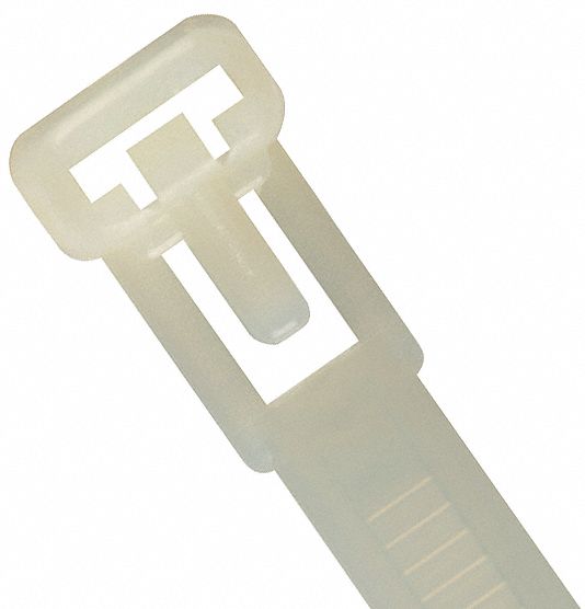 POWER FIRST Cincho para Cables 8" x 0.3" Nylon Natural - Cinchos para ...