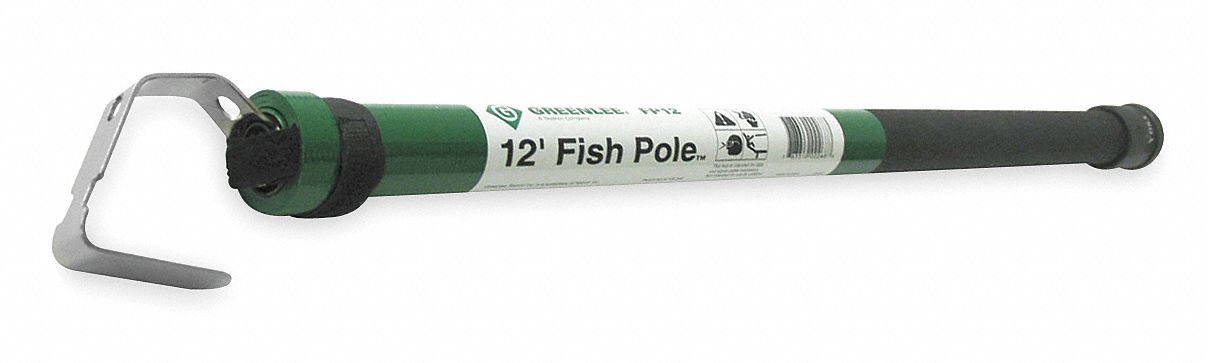 GREENLEE, Clip, 1 1/4 in Rod Dia, Telescoping Fish Stick - 1XGB8|FP12 ...