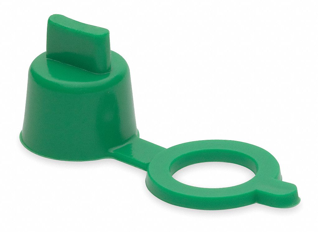 CAPLUGS, Green, Plastic, Grease Fitting Caps - 1XGL3|1XGL3 - Grainger