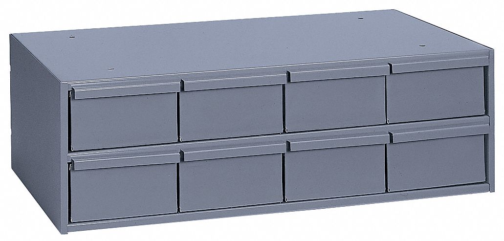DURHAM MFG Drawer Bin Cabinet: 22 3/4 in x 12 1/4 in x 7 1/2 in, 8 ...