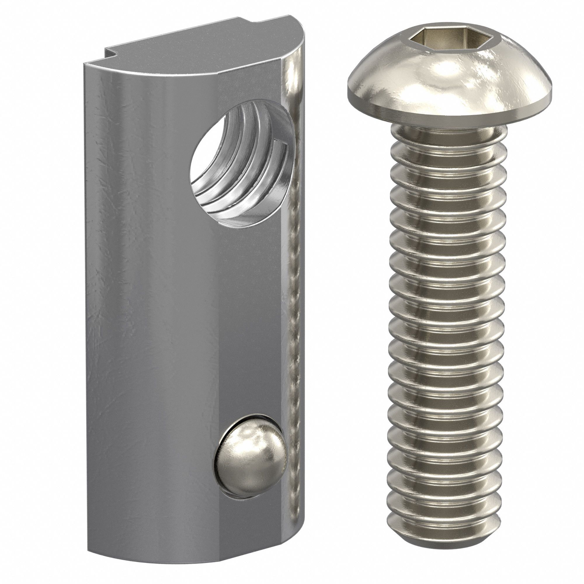 M8 Size, 16 mm Thread Lg, Drop In T-Nut - 1XKD4|15MFA3923 - Grainger