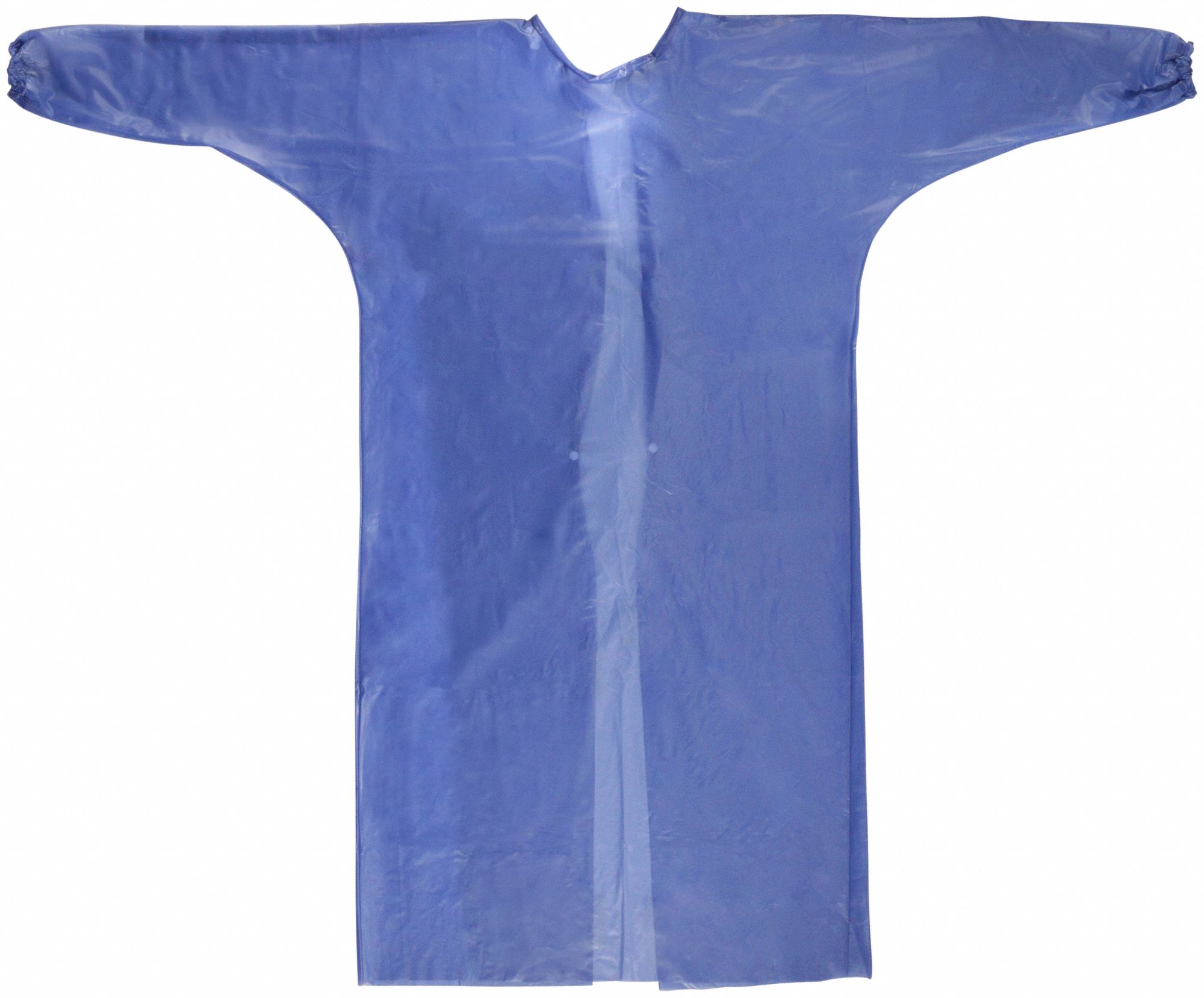 ALPHATEC Chemical Resistant Sleeve Apron: PVC, Light Duty, Shin, Blue ...