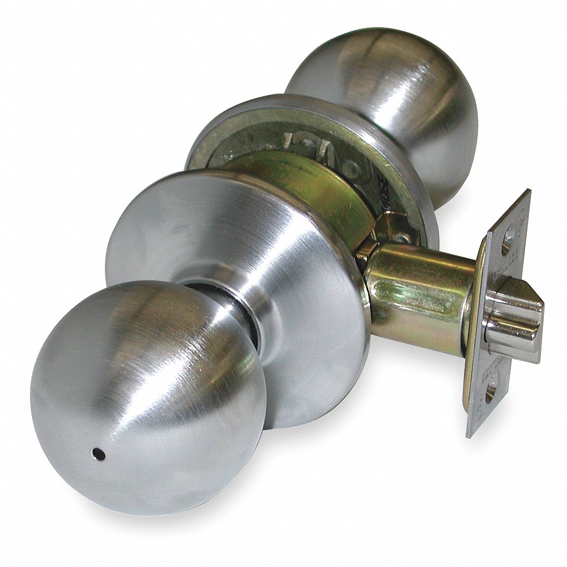 Knob Lockset, Mechanical, Knob, Cylindrical, Privacy, 2 - Grainger