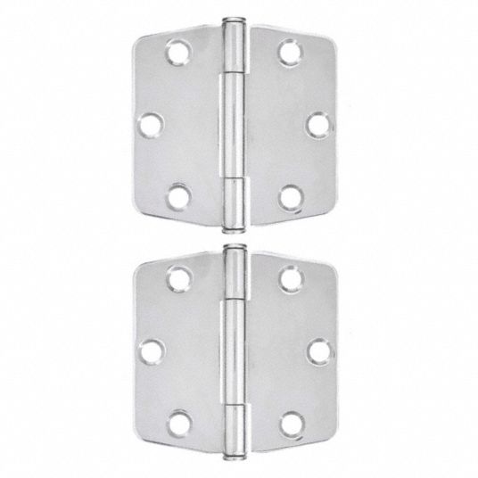 Stainless Steel, Full Surface, Butt Hinge - 1XMH5|1XMH5 - Grainger