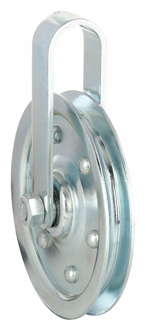 4 in Lg, 23/32 in Ht, Cable Pulley - 1XND6|1XND6 - Grainger