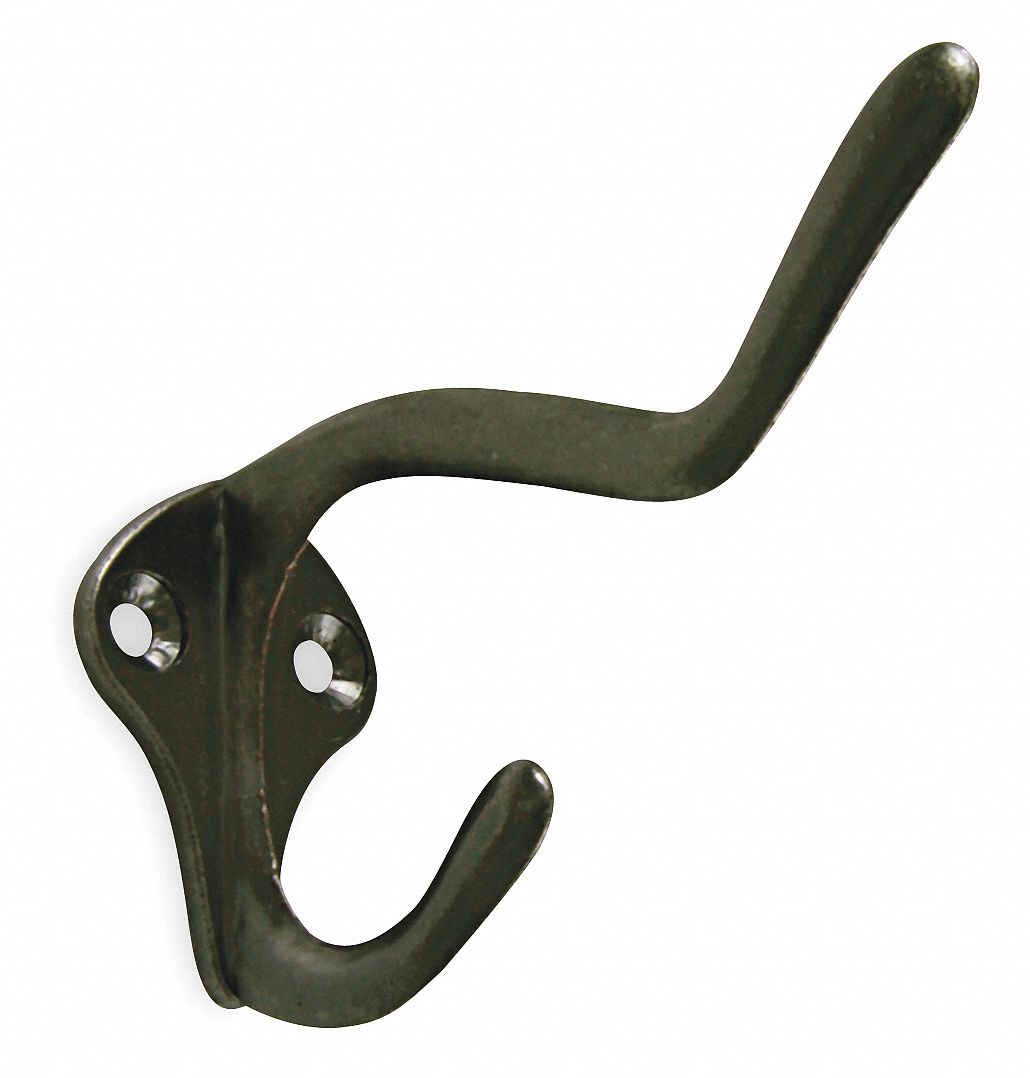 Coat Hook, Overall Length 2 7/8 in - Grainger