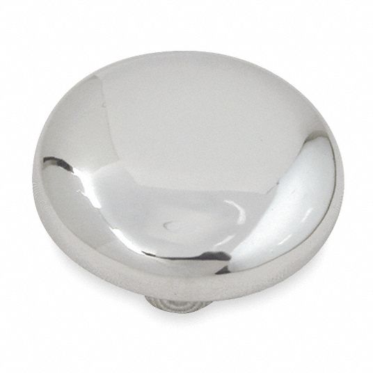 Cabinet Knob,Convex,Chrome,PK5 - Grainger