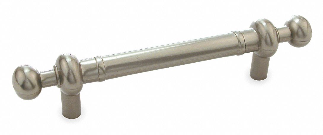 Zinc Pull Handle with Satin Nickel Finish, Silver; Hardware Included ...