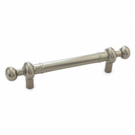 Zinc Pull Handle with Satin Nickel Finish, Silver; Hardware Included ...