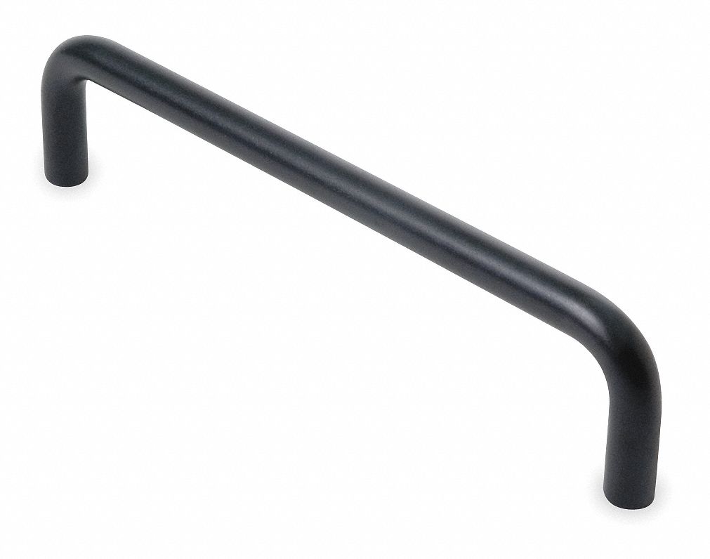 Aluminum Pull Handle with Powder Coated Finish, Black; Hardware Not ...