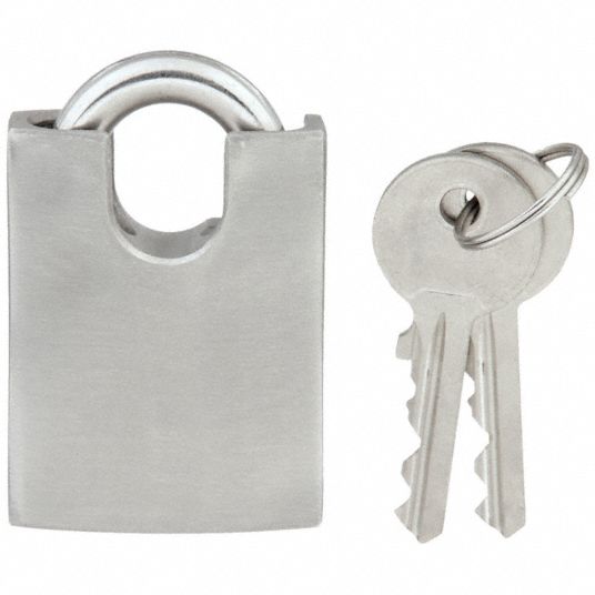 1/4 in Shackle Dia, 2 in x 1 1/2 in x 1/2 in, Padlock - 1XRV5|1XRV5 ...