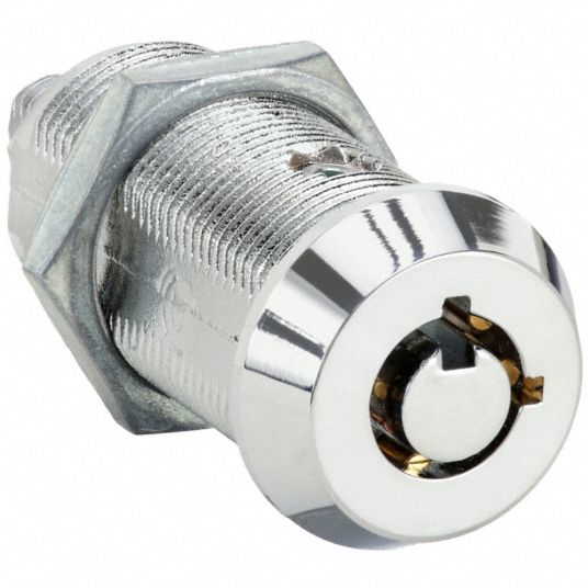 For 5/8 in Material Thick, 3/4 in Mounting Hole Dia., Pin Tumbler Keyed ...