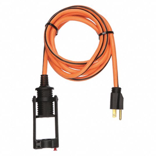 Locking Extension Cord, Outdoor, 15.0, 125V AC, Number of Outlets 1 ...